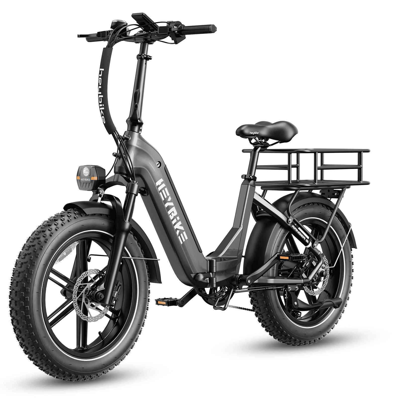 Heybike Ranger S Electric Bike for Adults, 750W Foldable Ebike with 48V 14.4AH Removable Battery ...
