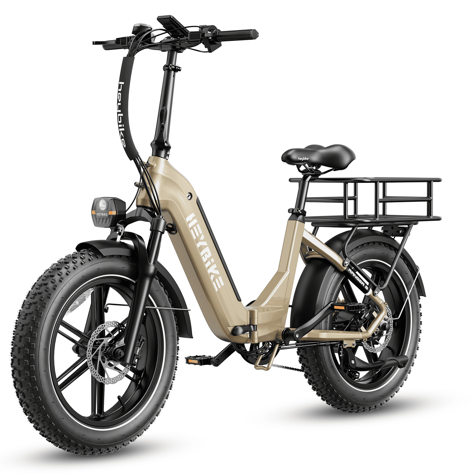 Heybike Ranger S Electric Bike for Adults, 750W Foldable Ebike with 48V 14.4AH Removable Battery ...