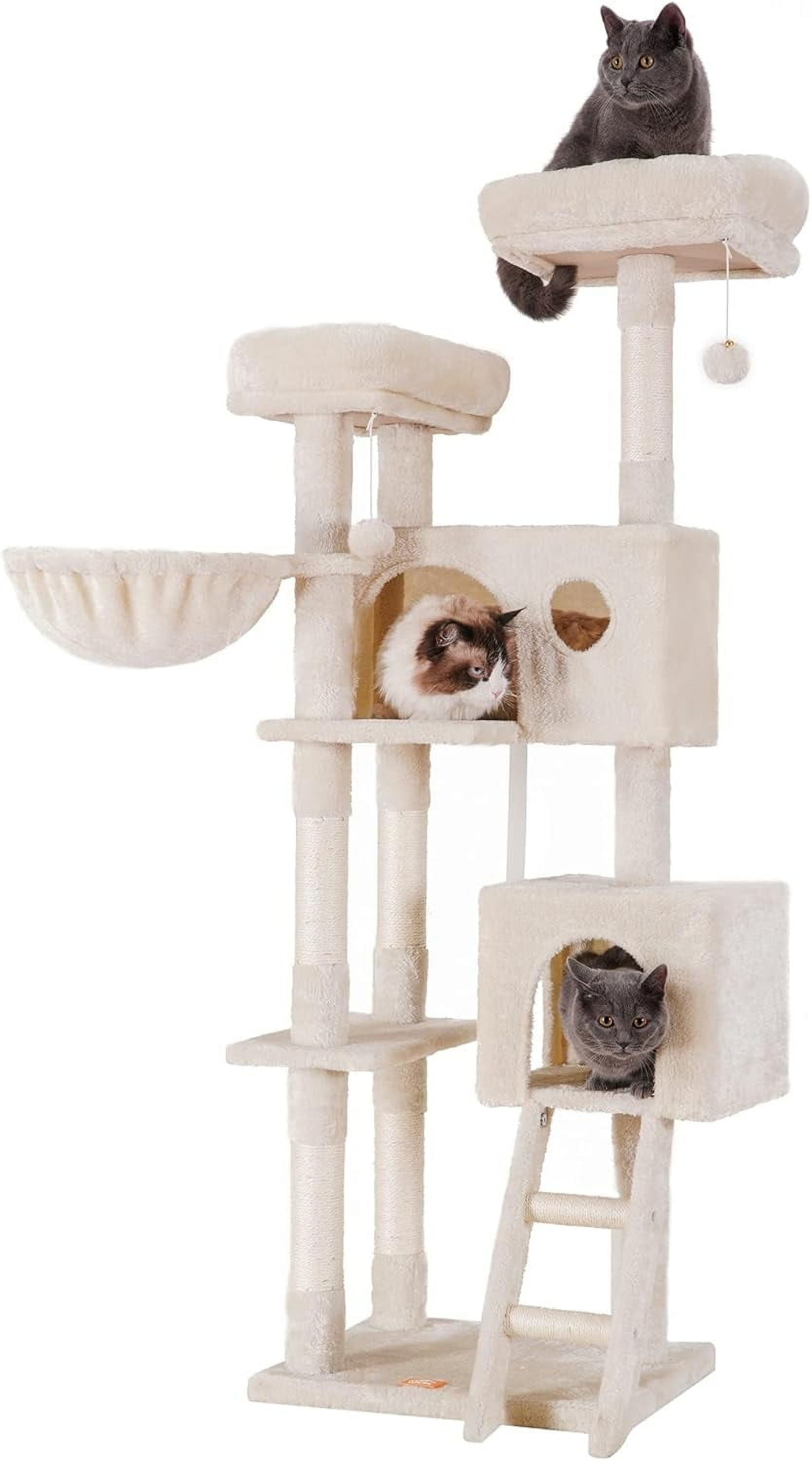Heybly Cat Tree, Cat Tower for Indoor Cats,Multi-Level Cat Furniture ...