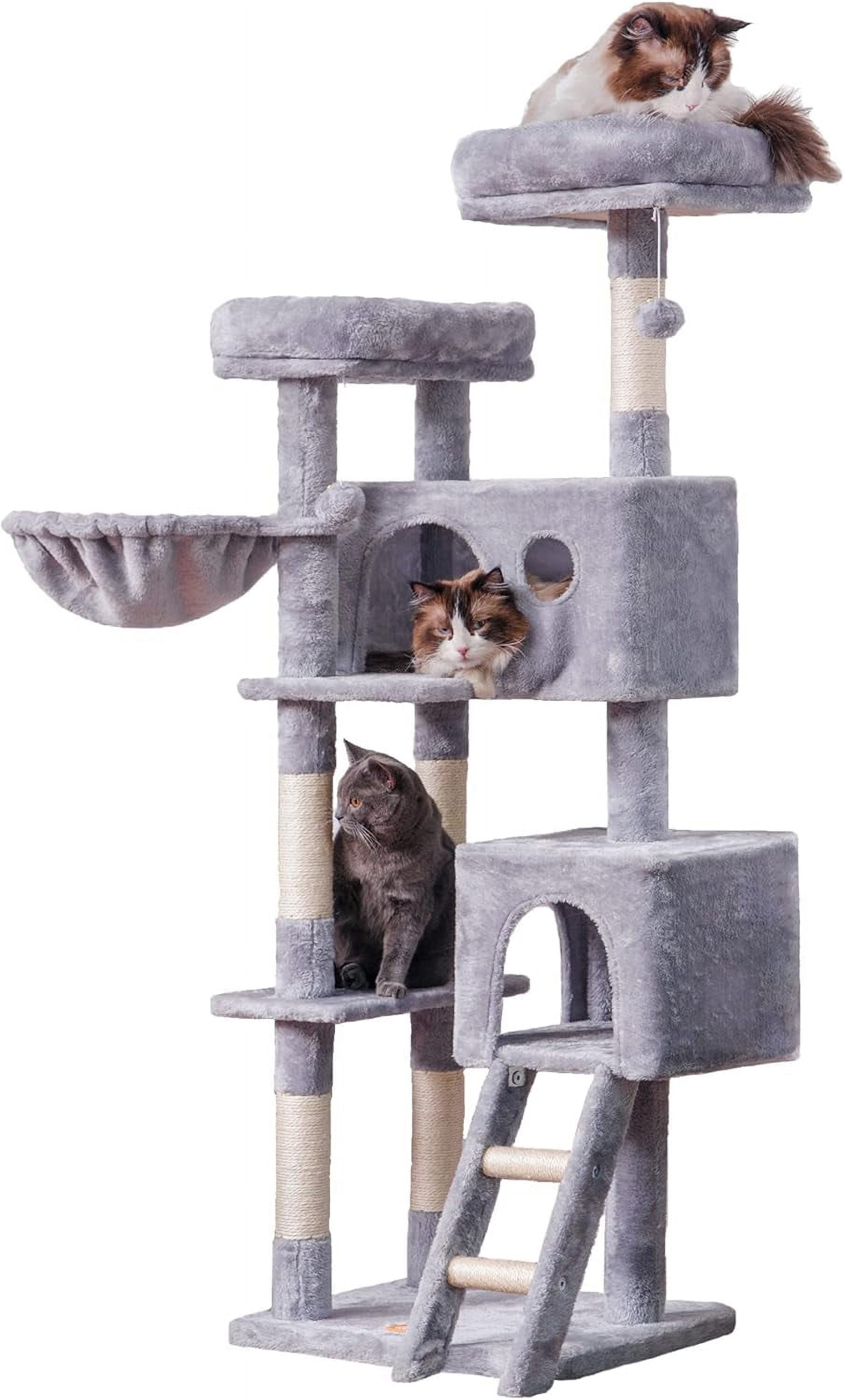 Heybly Cat Tree, Cat Tower for Indoor Cats,Multi-Level Cat Furniture ...
