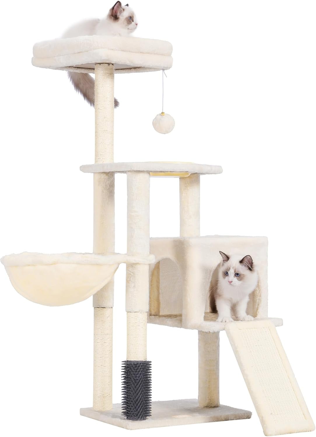 Heybly Cat Tree, Cat Tower for Indoor Cats with Scratching Board, Multi ...
