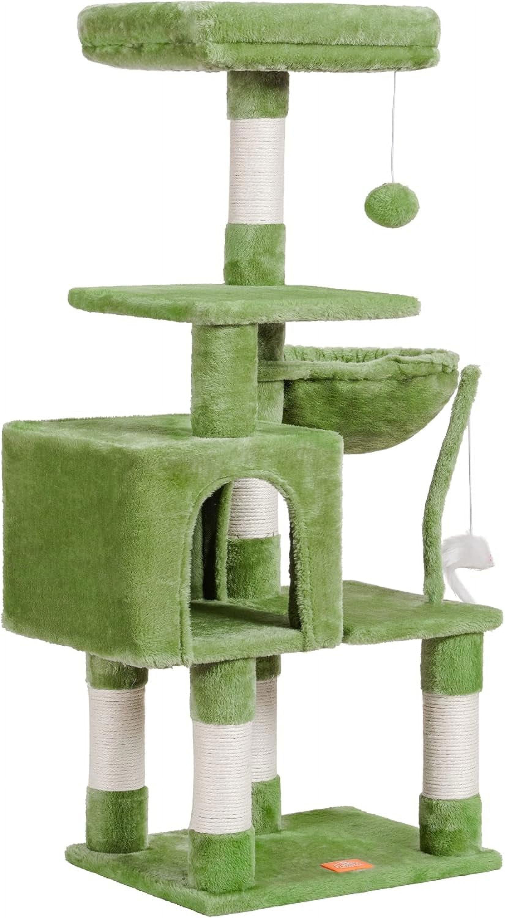 Heybly Cat Tree with Toy, Cat Tower condo for Indoor Cats, Cat House ...