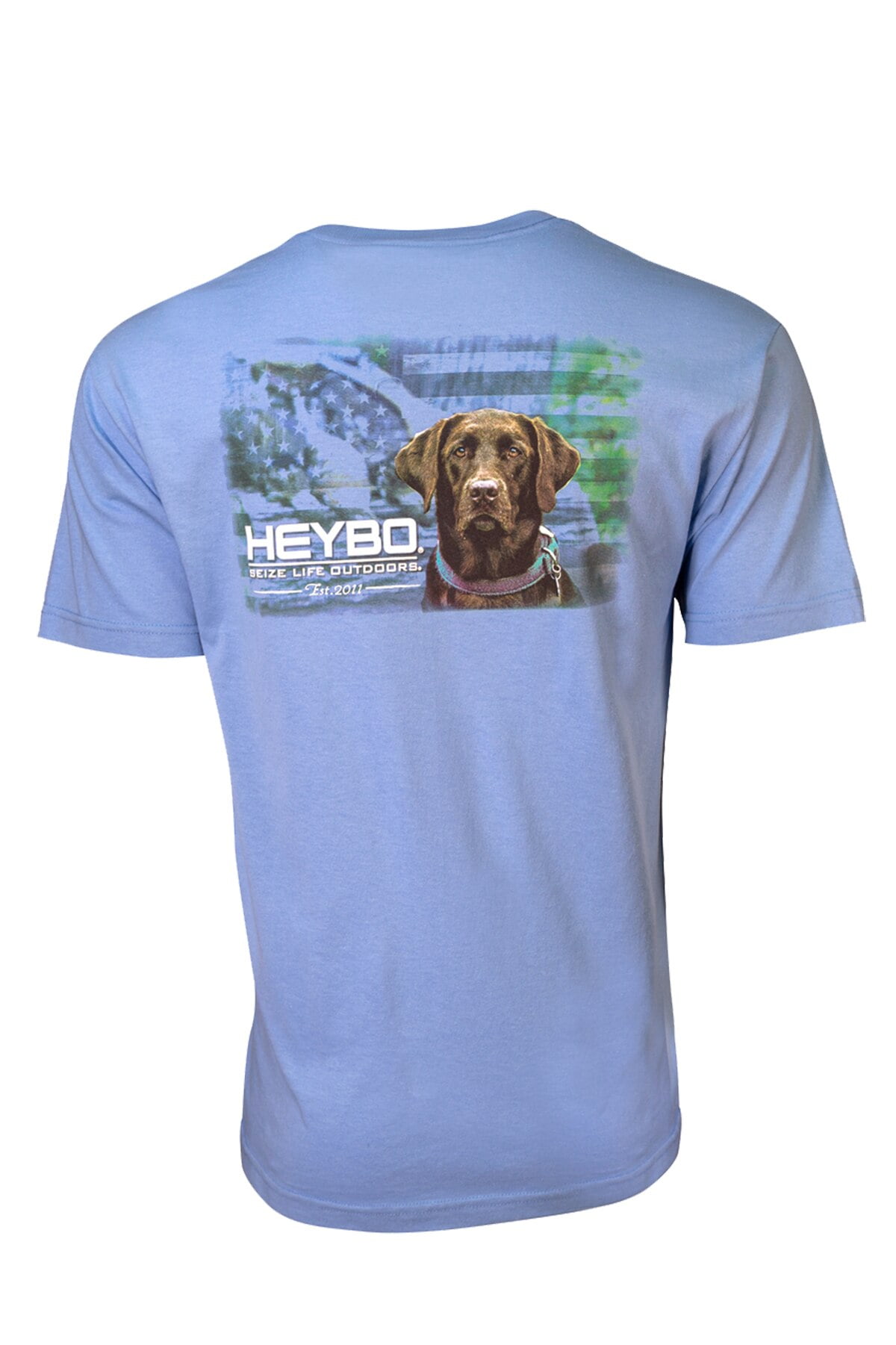 Heybo Choco Flag Adult Short Sleeve T-Shirt (XL,Carolina Blue ...