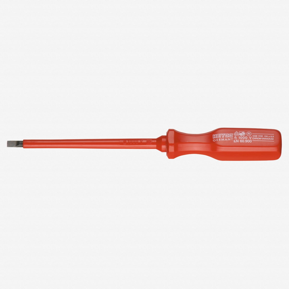 Heyco 01436012533 Insulated VDE Slotted Screwdriver, 5.5 mm - Walmart.com