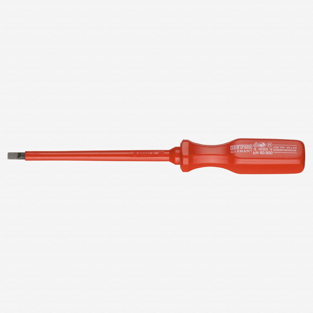 Heyco 01436012533 Insulated VDE Slotted Screwdriver, 5.5 mm - Walmart.com