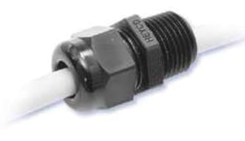 Heyco 3200 LLTF 1/2" NPT BLACK LIQUID TIGHT CONNECTOR NO NUT (package ...