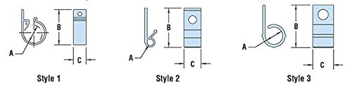 Heyco 4210 Nylon Wire Harness Clamps - Bundle Diameter = 1.00" (Pack of ...