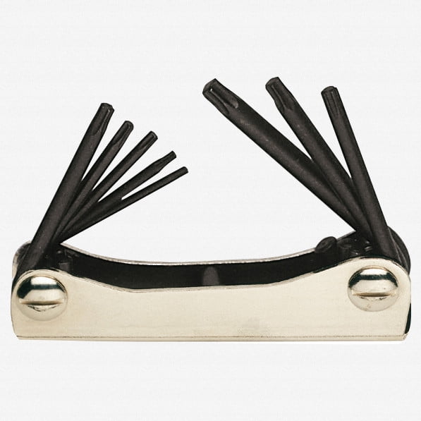 Heyco Torx L-key Folding Set in Metal Holder, 8 Pieces - Walmart.com