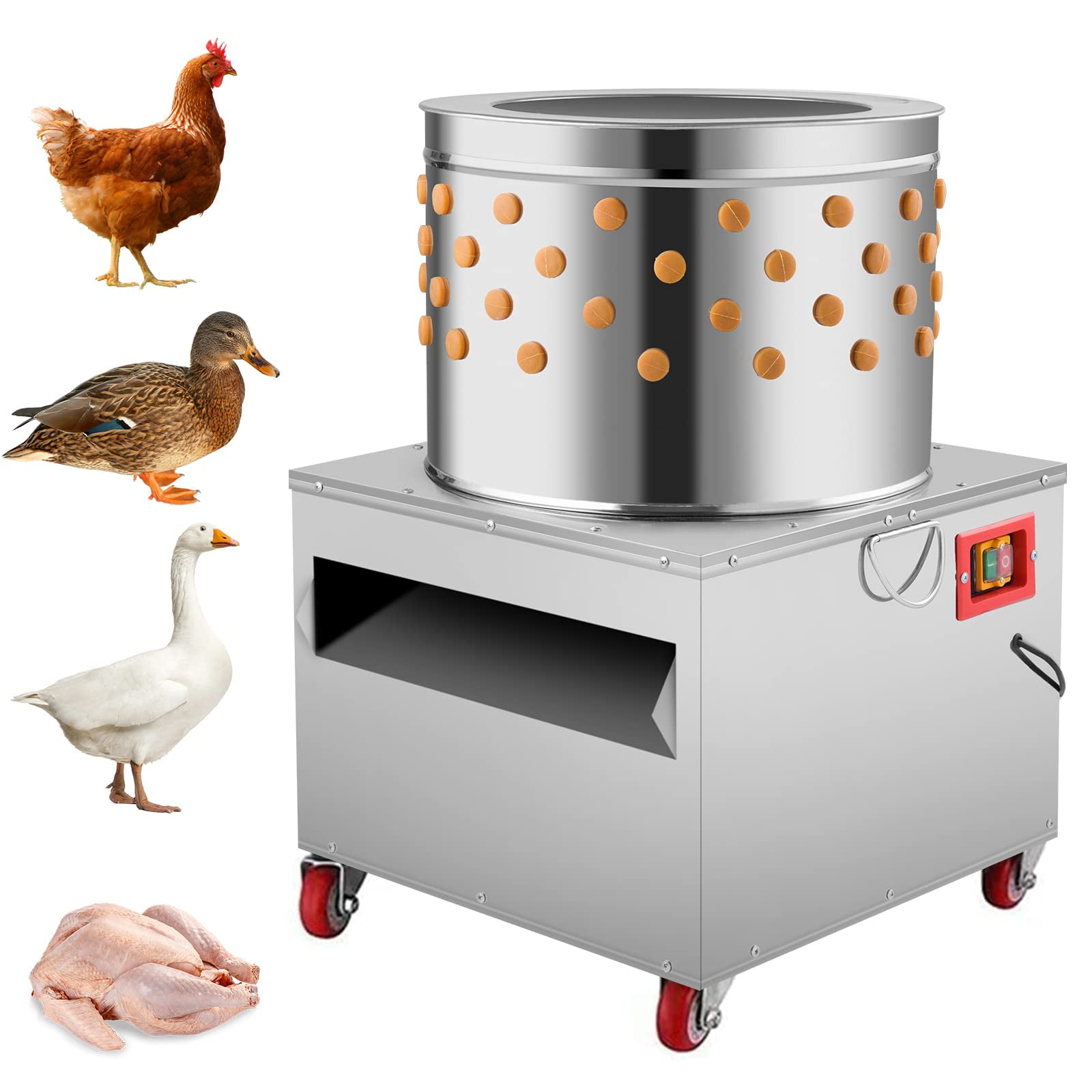 Heyday 20'' Stainless Steel Chicken Plucker Machine, Plucking Machine ...