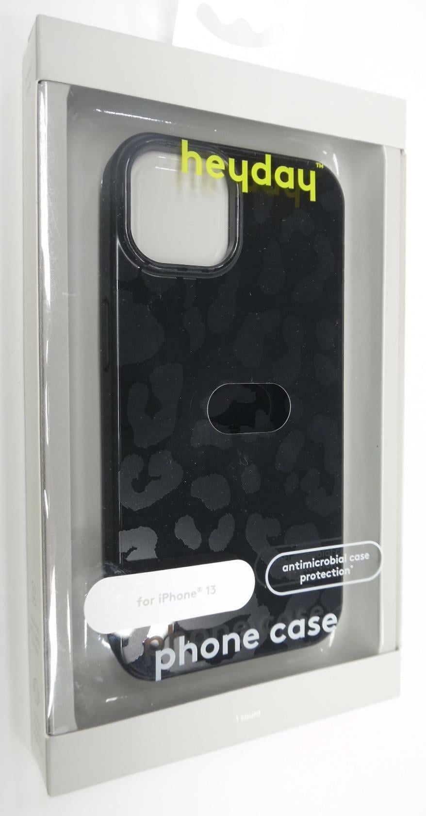 Heyday Bumper Phone Case for Apple iPhone 13 - Black Leopard Print ...