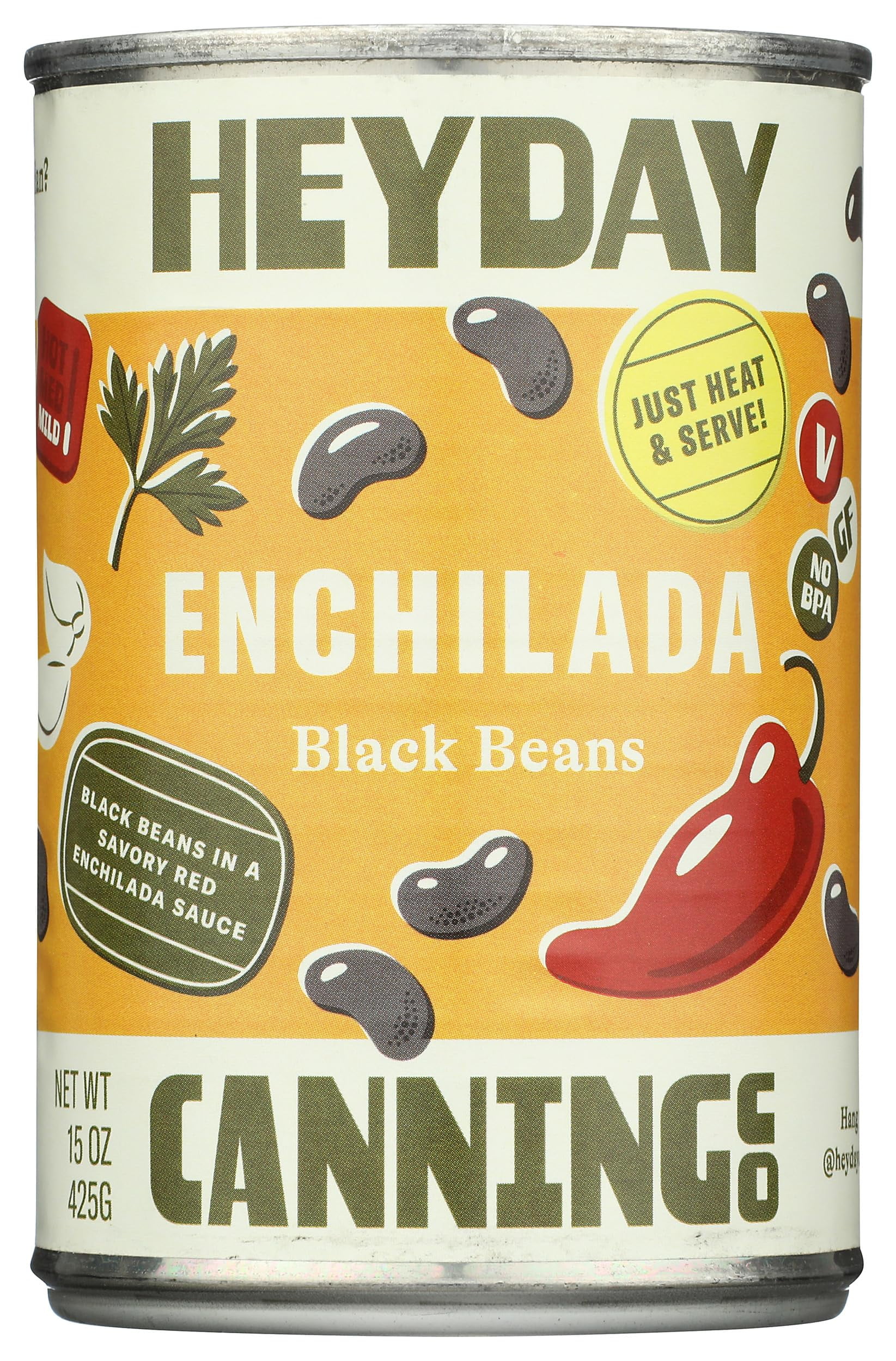 Heyday Canning Co. Black Beans Enchilada 15 oz (Pack Of 12) - Walmart.com