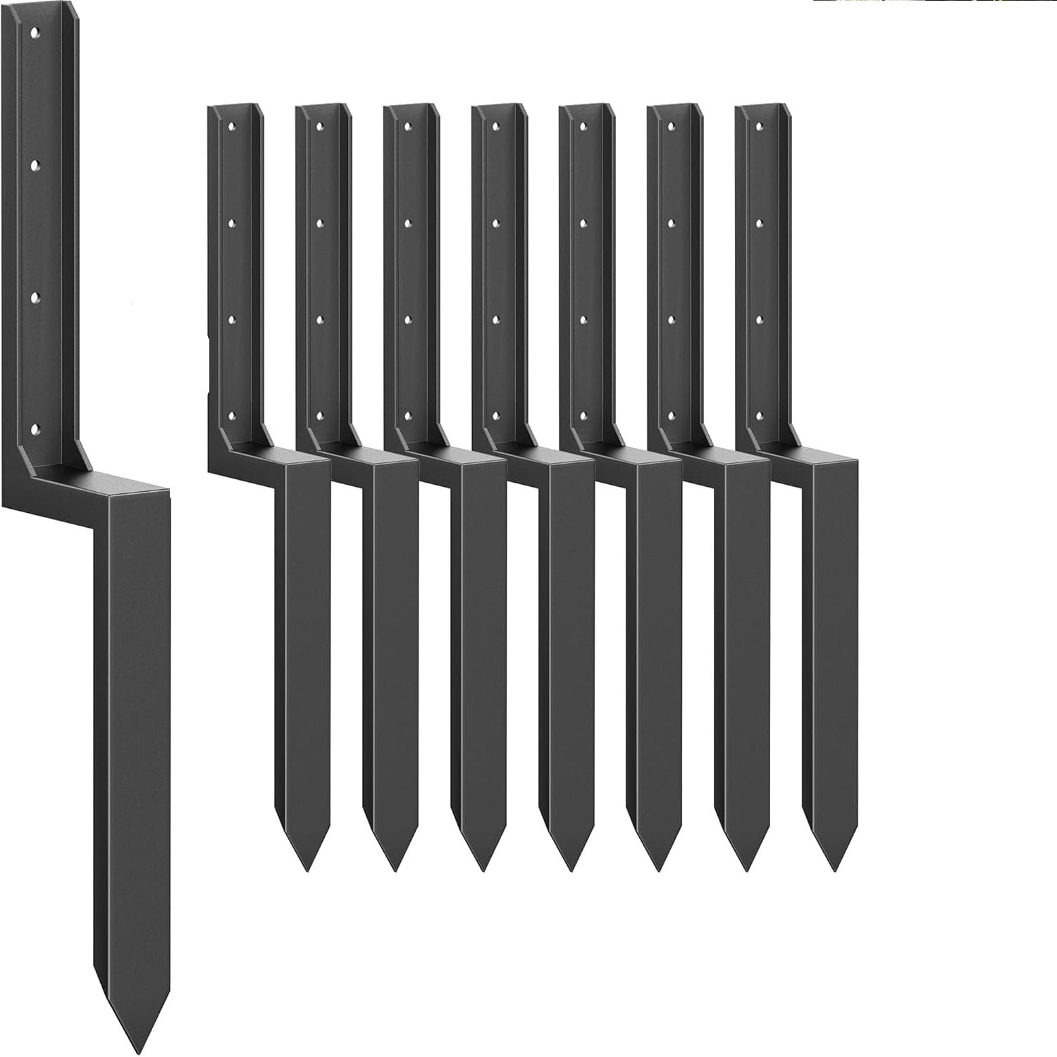 Heyday Fence Post Repair Kit,Heavy-Duty Metal Fence Post Repair Anchor ...