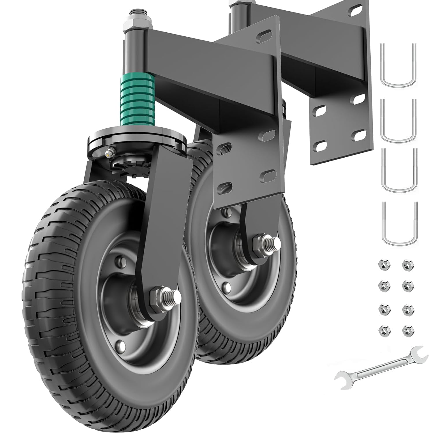 Heyday Gate Wheel 6" Fence Gate Wheels for Metal Tube Gate,500 lb ...
