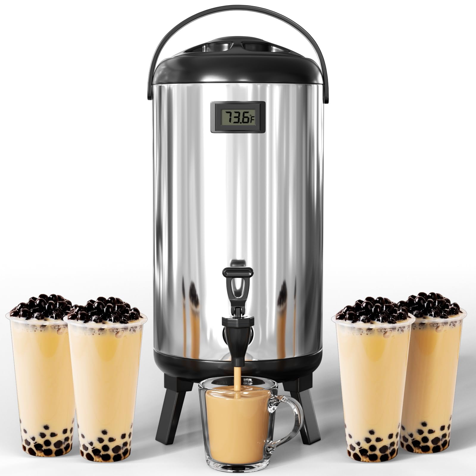 Heyday Insulated Beverage Dispenser,12 L Stainless Steel Drink ...