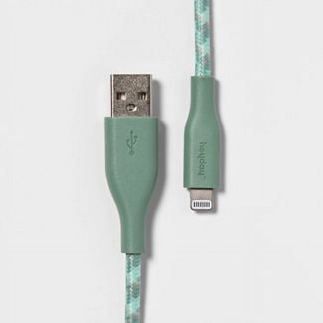 Heyday™ Lightning to USB-A Braided Cable - Evergreen - Walmart.com