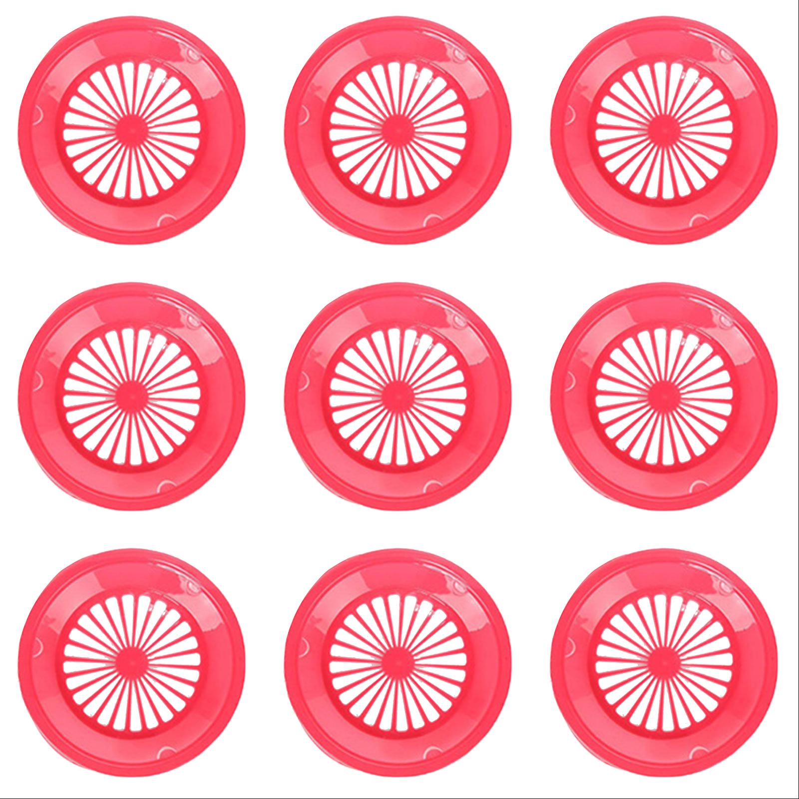 Heydday 10PC Round Plastic Drain Tray -Reusable Plastic Paper Plate ...