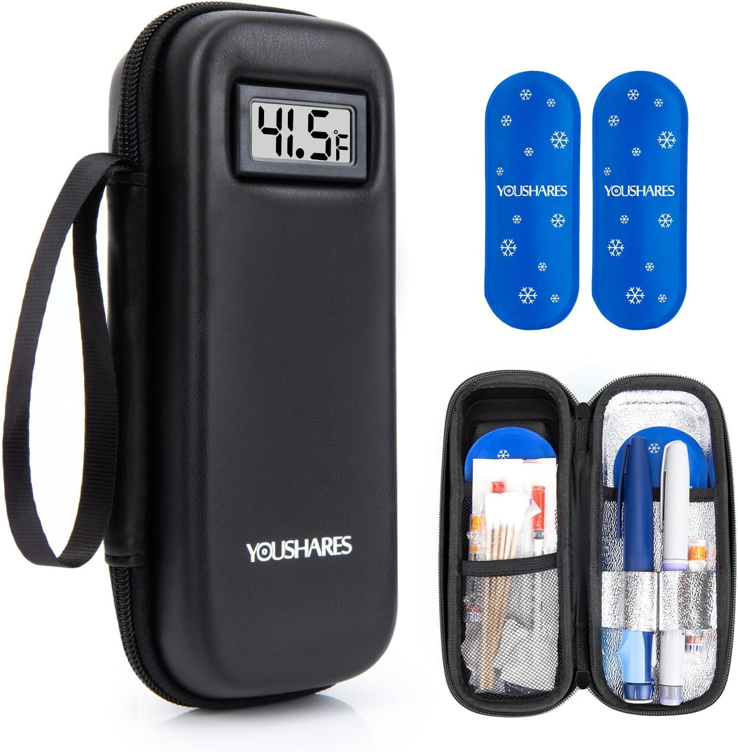 Heydday Insulin Cooler Travel Case with Temperature Display – 72-Hour ...