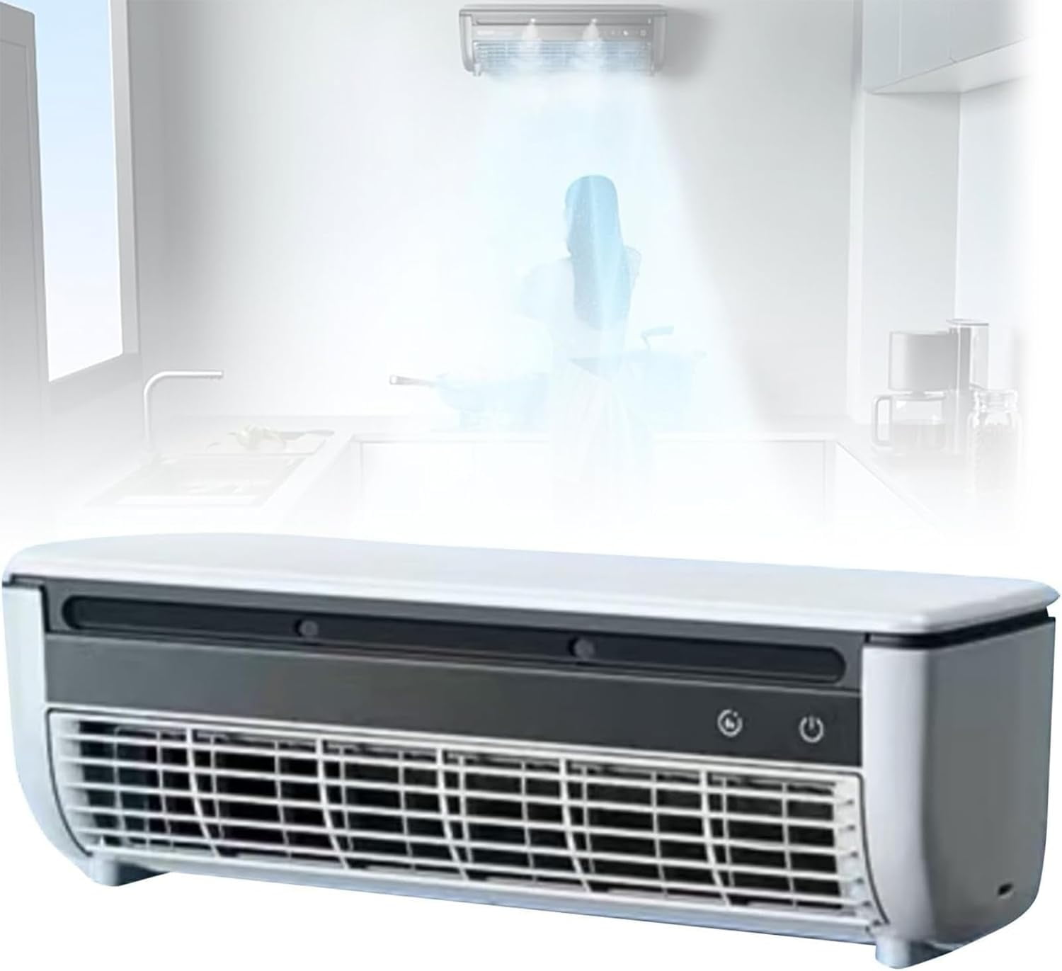 Heydday Wireless Wall-Mounted Air Cooler Fan – No Drilling, Portable ...