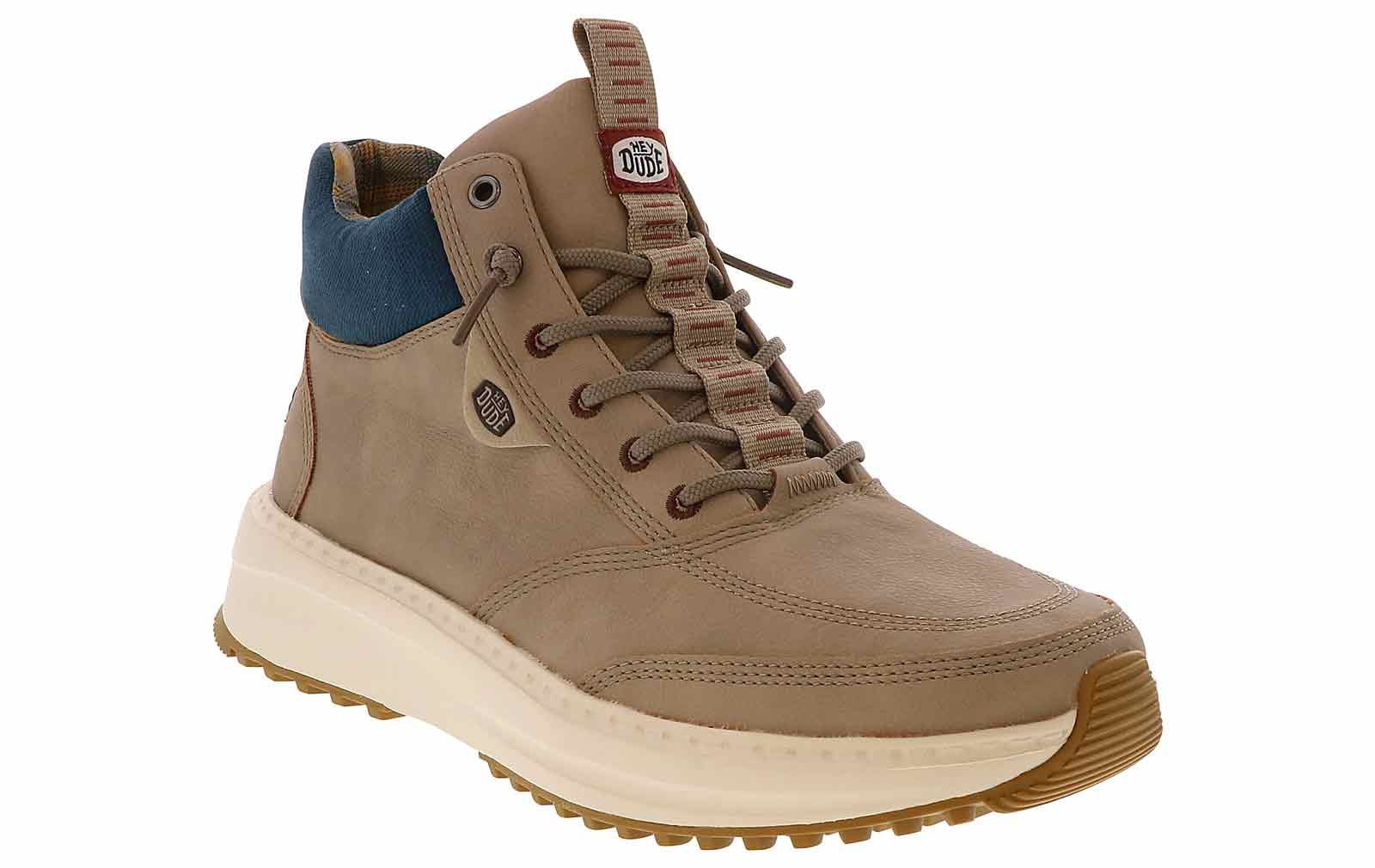 Hey Dude Tahoe Classic 42059-1QQ Men's 10 Taupe Gray Faux Leather Boots ...