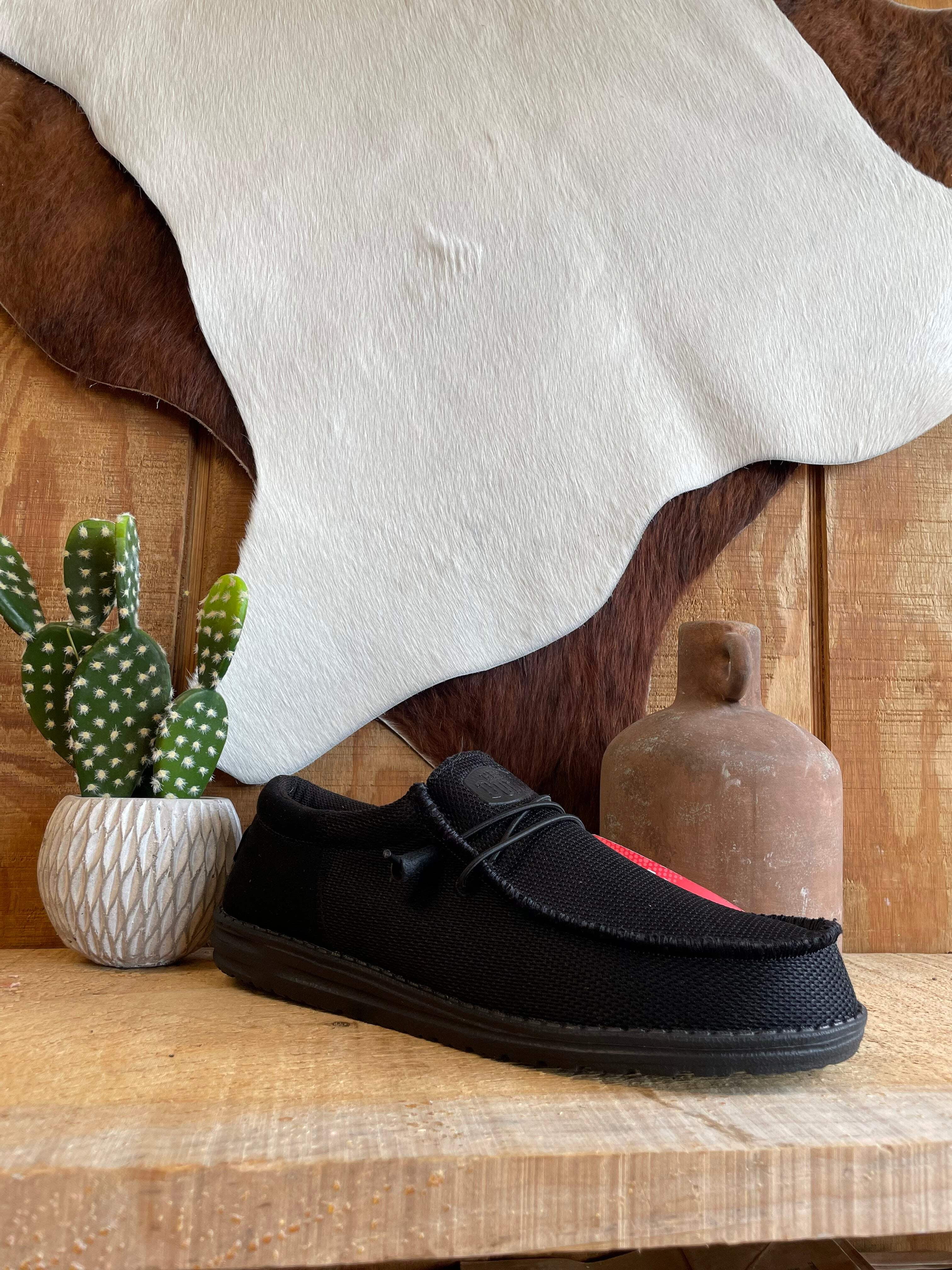 Heydude Wally Funk Mono Shade Casual Shoe | 40011-0XS Black - Walmart.com