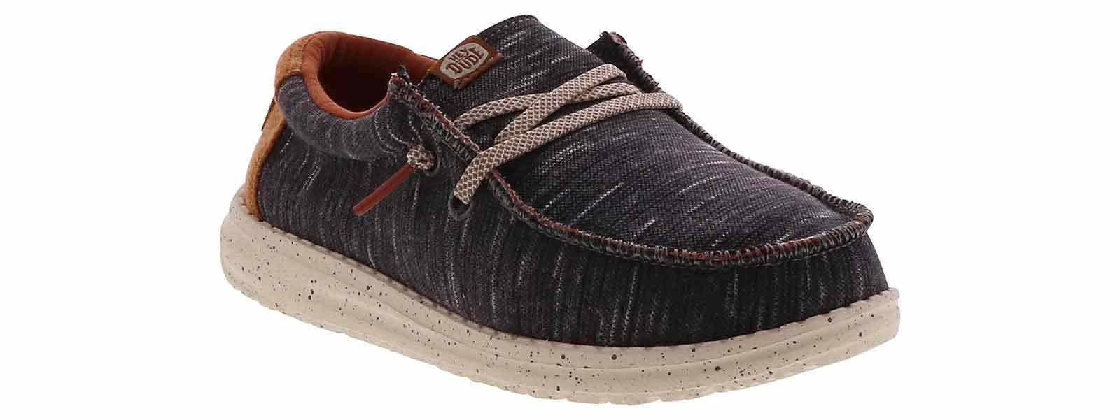Heydude Wally Jersey Charcoal Youth Boys' Shoe | 40217-025 Black ...