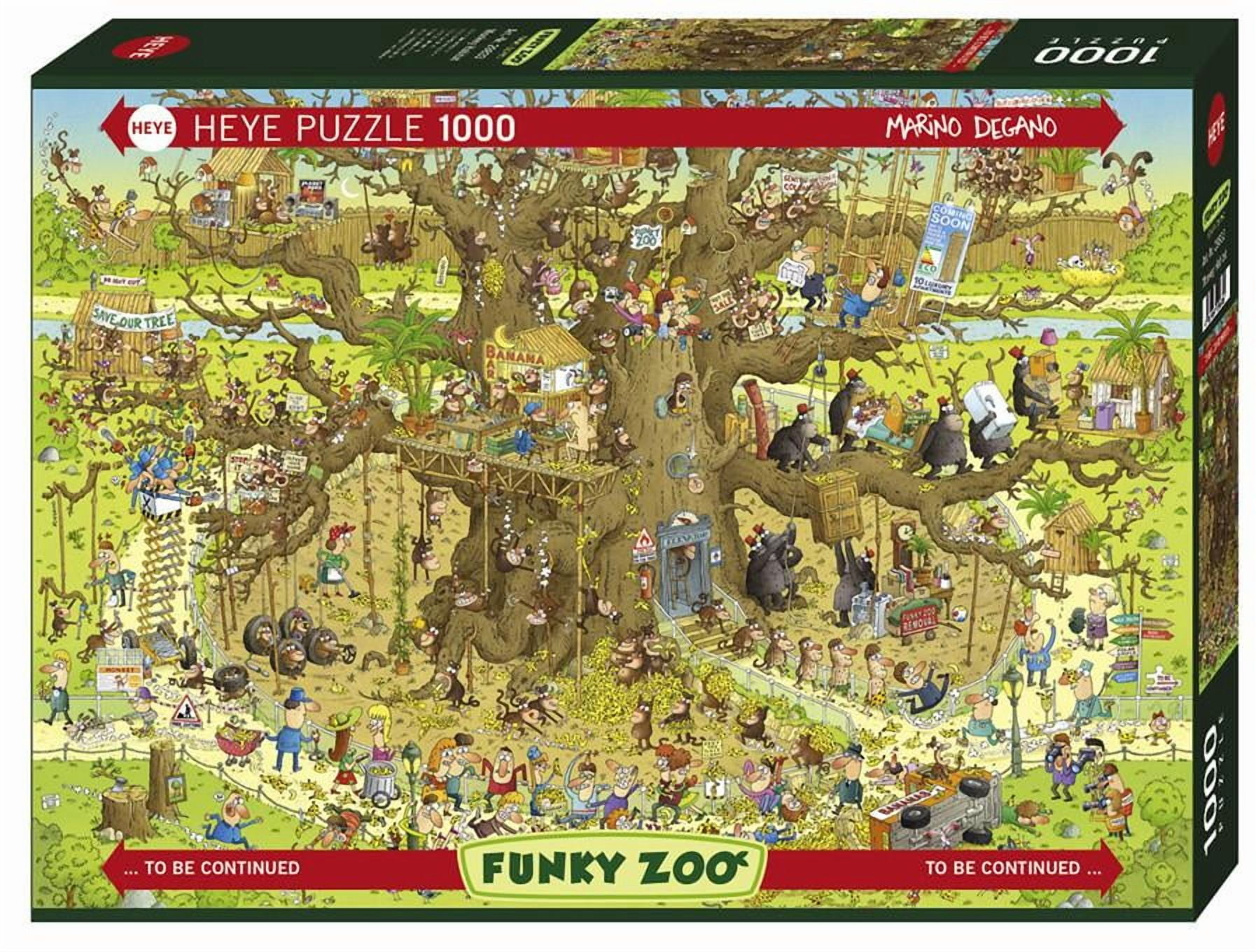 Heye : Puzzle 1000 pcs Funky zoo / Monkey Habitat - Walmart.com