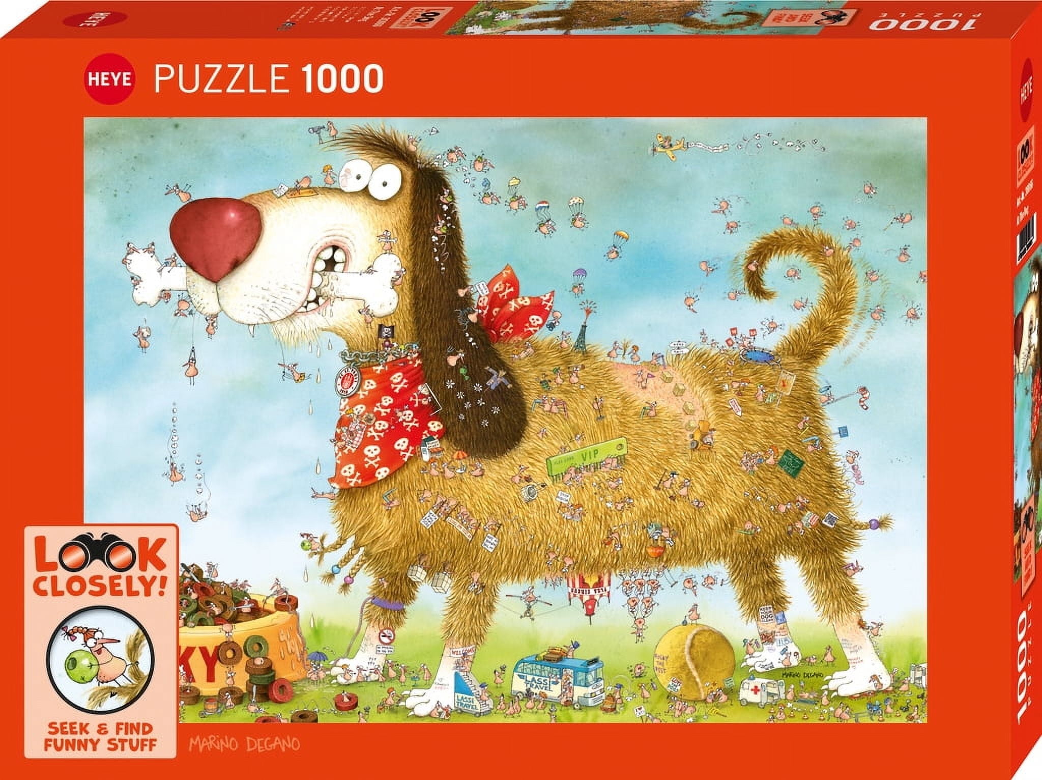 Heye Look Closely! At the Dog: 1000 Piece Seek & Find Jigsaw Puzzle - Walmart.com