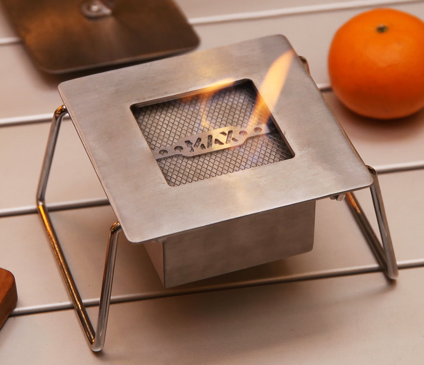 Heyfurni Foldable Mini Tabletop Fireplace,Small Bio Ethanol Burner ...