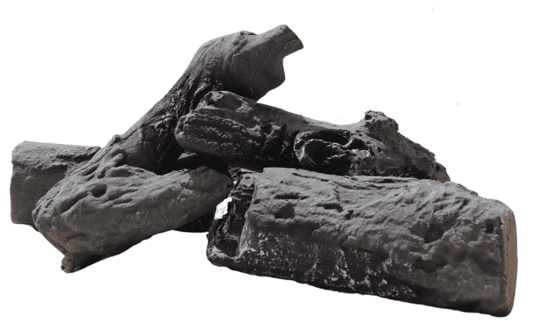 heyFurni Gas Fireplace Logs, Large Faux Ceramic Fireproof Wood 10 Inch ...