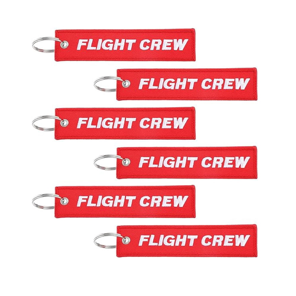 Heyingu 6Pcs Flight Crew Keychain Airplane Aviation Key Chains Crew ...