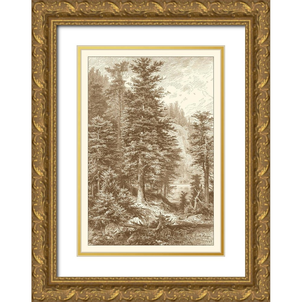 Heyn, Ernst 11x14 Gold Ornate Wood Framed with Double Matting Museum ...