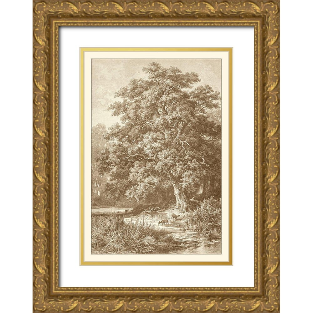 Heyn, Ernst 11x14 Gold Ornate Wood Framed with Double Matting Museum ...