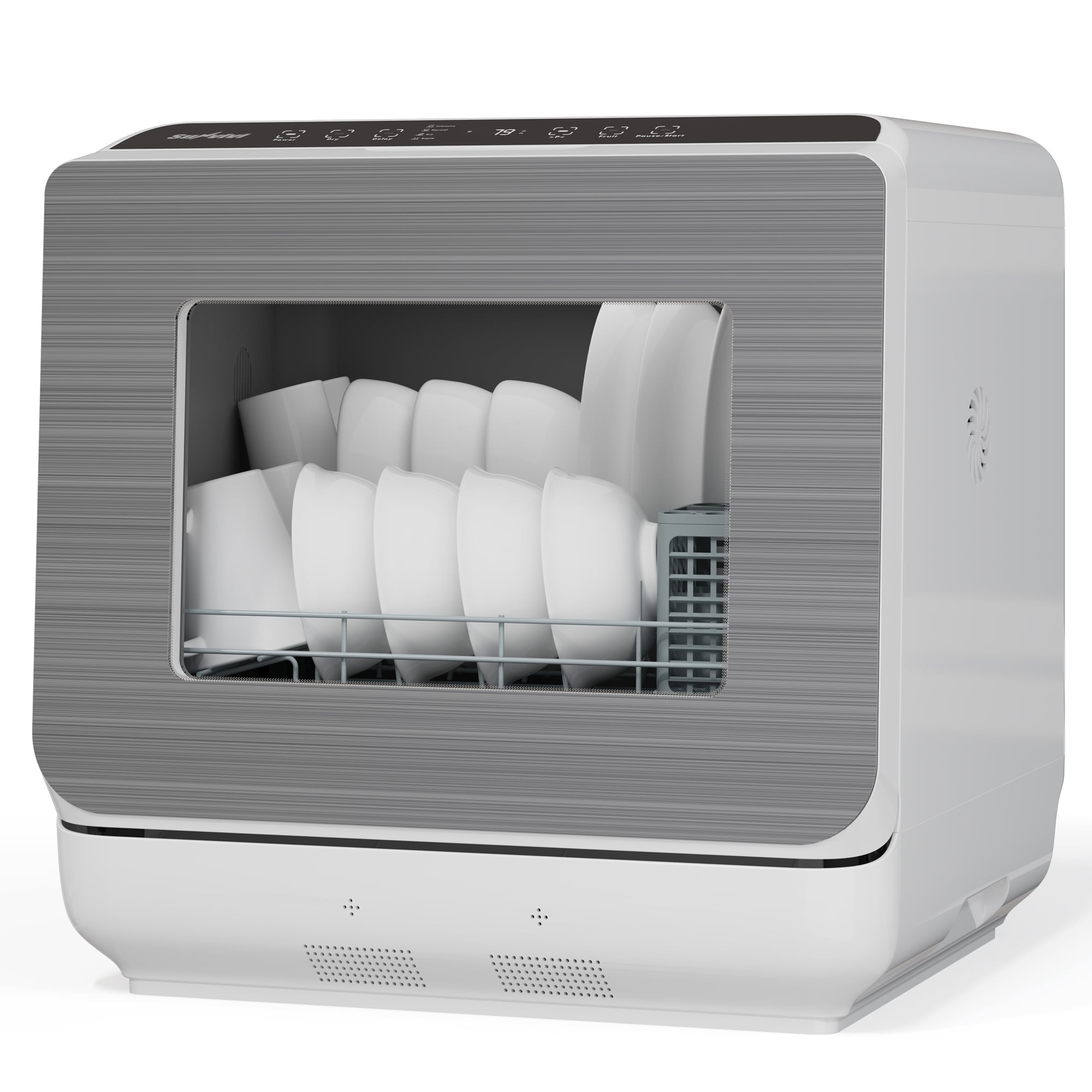 Heynemo 18 Inch Compact Dishwasher for Small Spaces, Dual Water Supply ...
