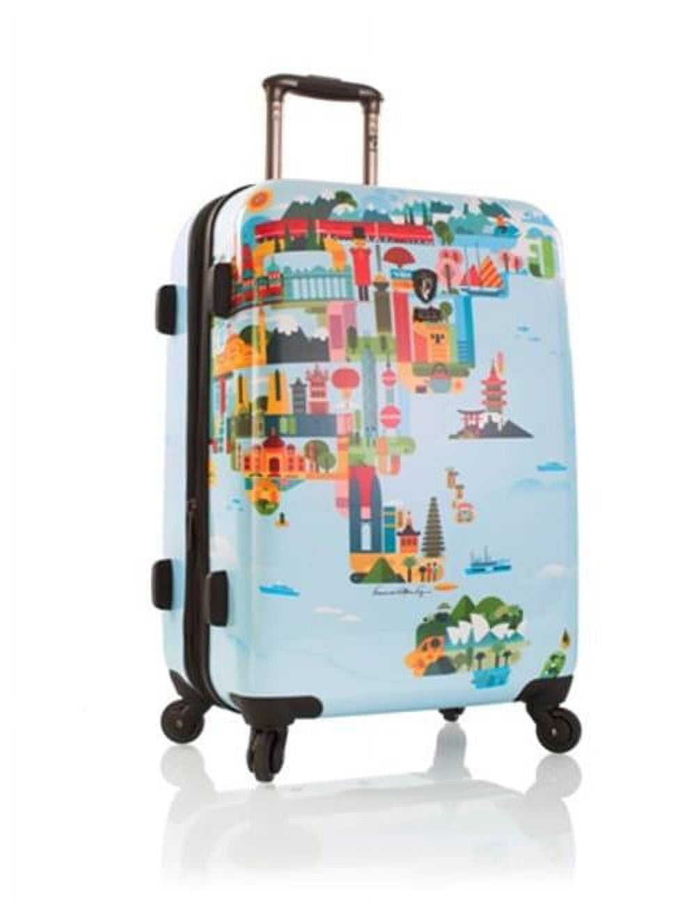 Heys America FVT Hardside Spinner Luggage (World Map, 26-Inch ...