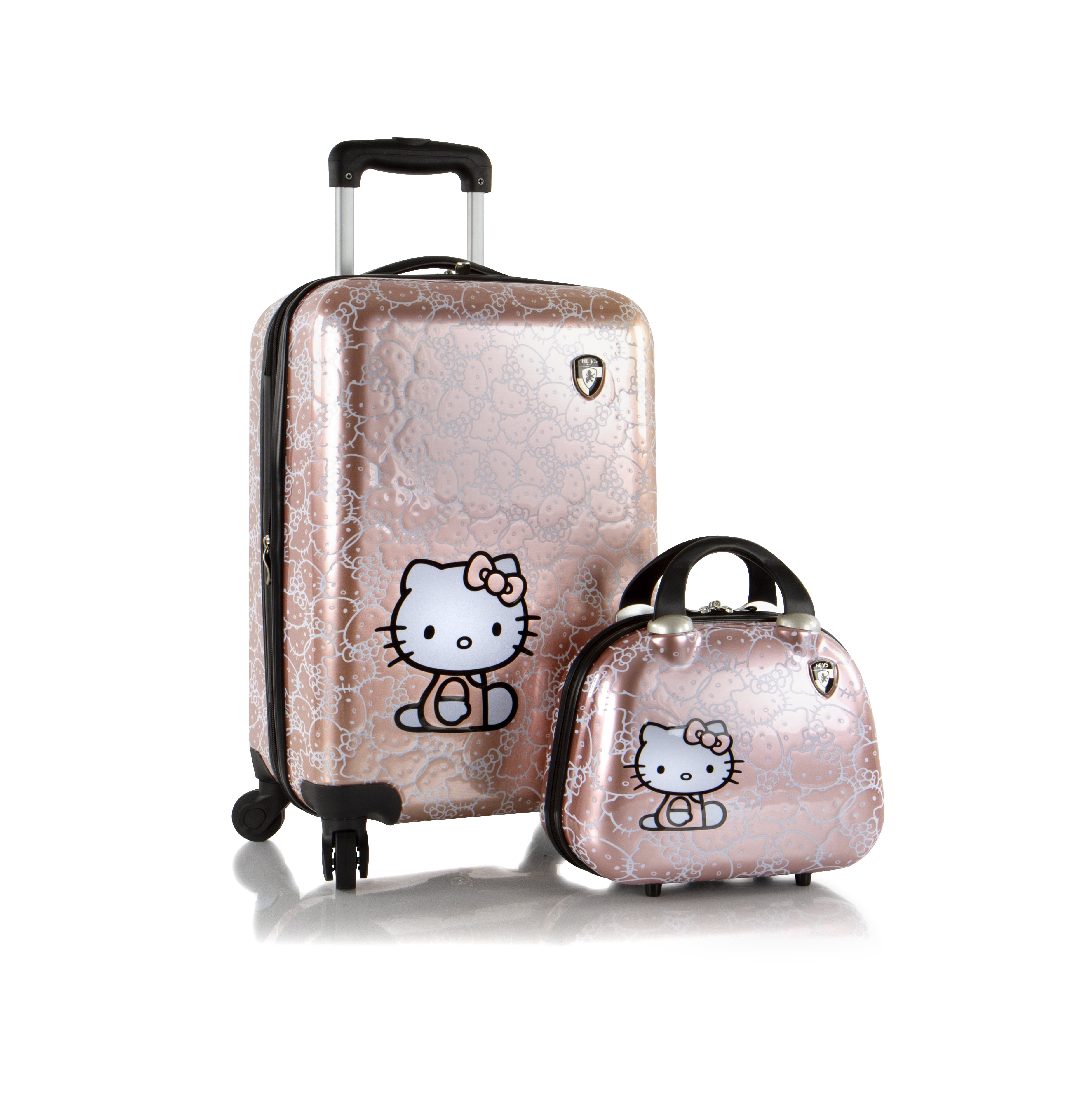 Heys Kids Hello Kitty 2pc Hardside Spinner Luggage With Beauty Case ...