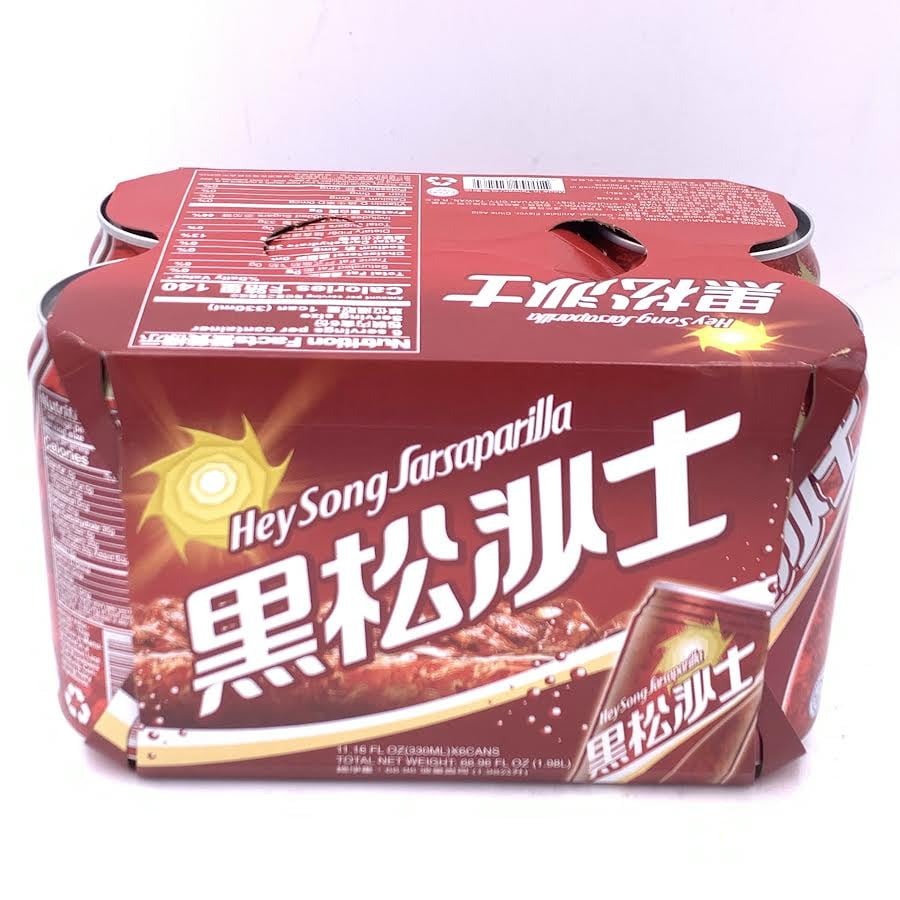 Heysong Sarsaparilla Drink 330mlX6cans台湾黑松沙士 - Walmart.com