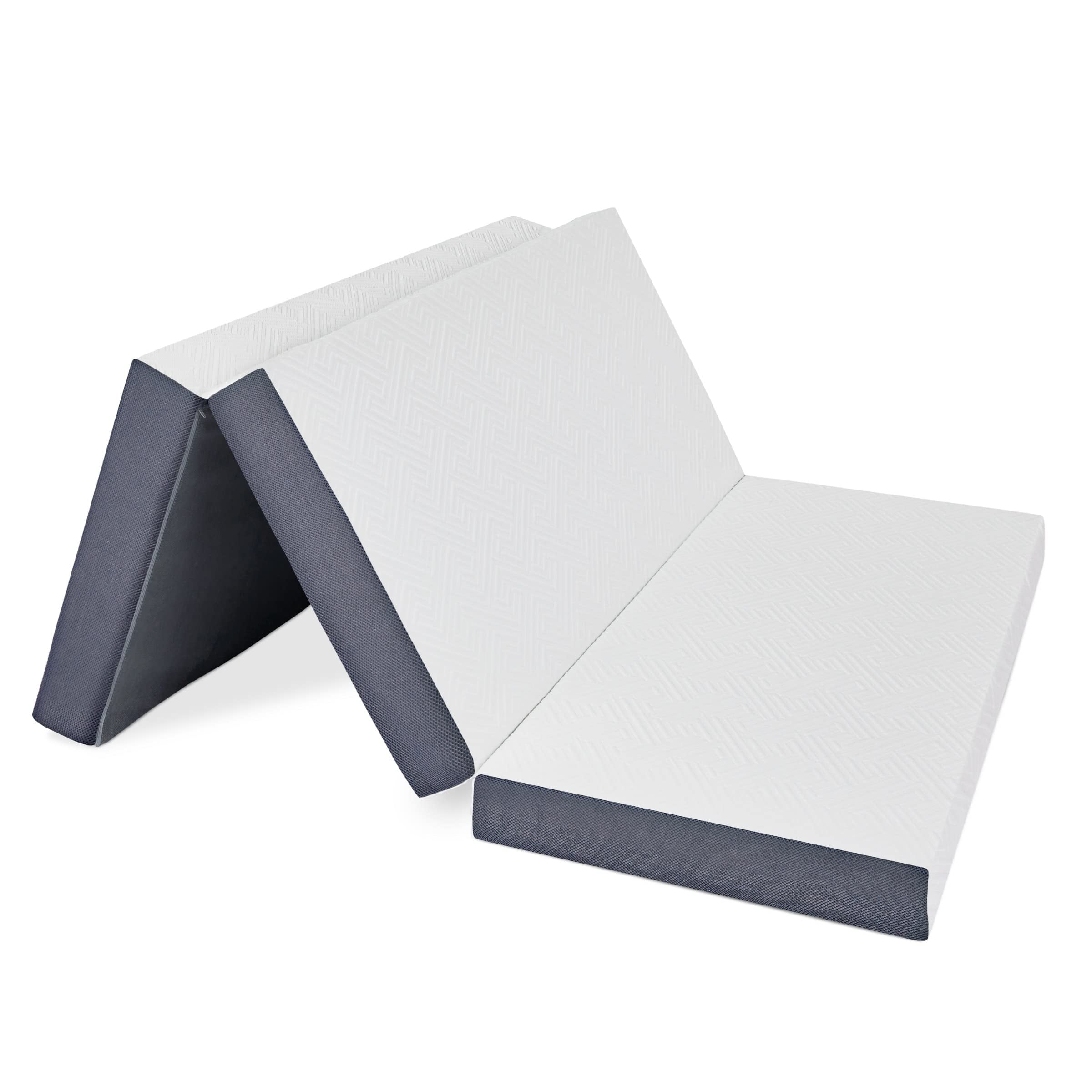 Heyward Queen Size 6” Trifold Foldable Floor Sleeping Memory Foam ...