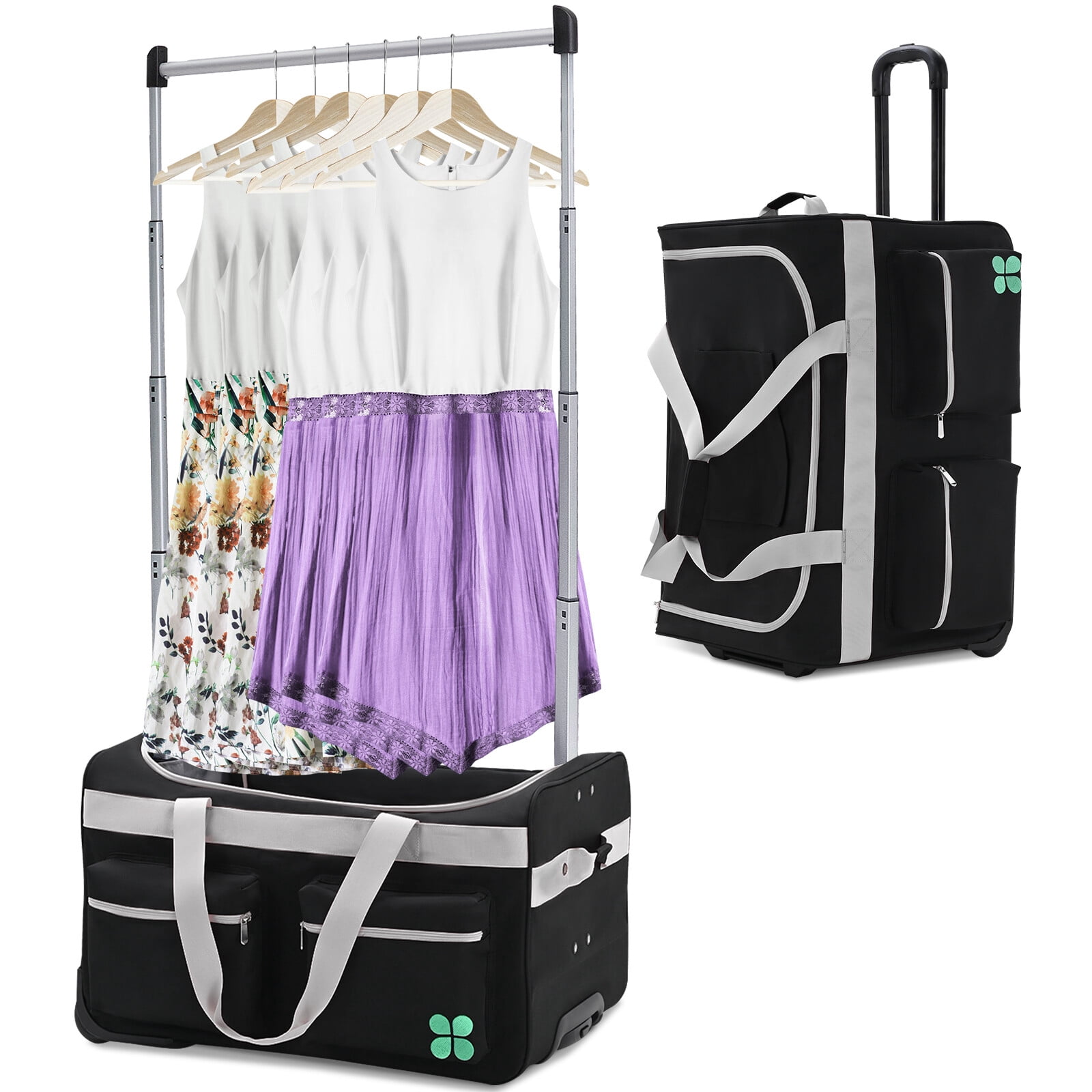 Heywoo 27 inches Dance Bag With Garment Rack Dance Competition Bag for ...