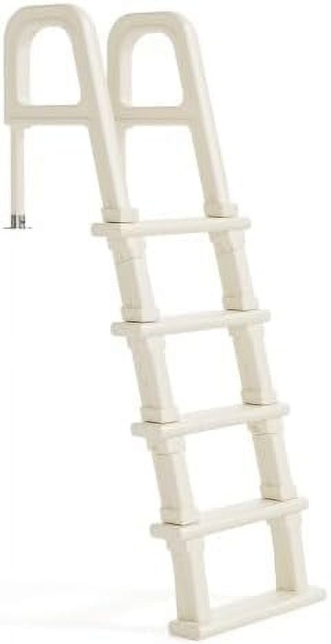 Heywoo 5-Step PE Pool Ladder Above Ground, Heavy Duty Safety Deck ...