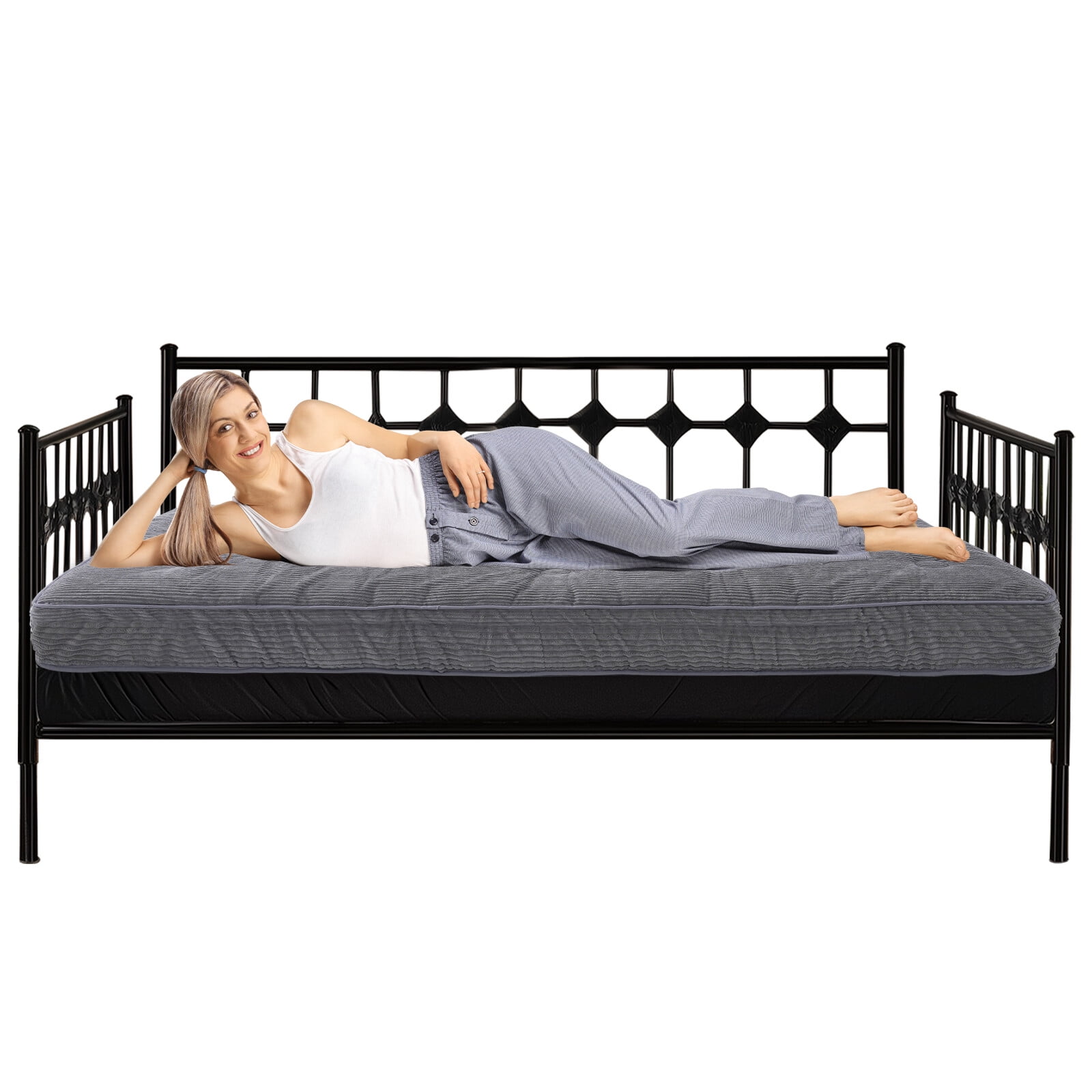 Heywoo 6" Daybed Mattress Window Seat Cushion Tufted Futons Sofa Couch ...