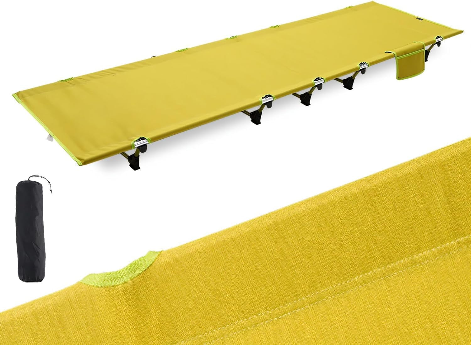 Heywoo Camping Cot, Compact Sleeping Cots with Carry Bag, Ultralight ...