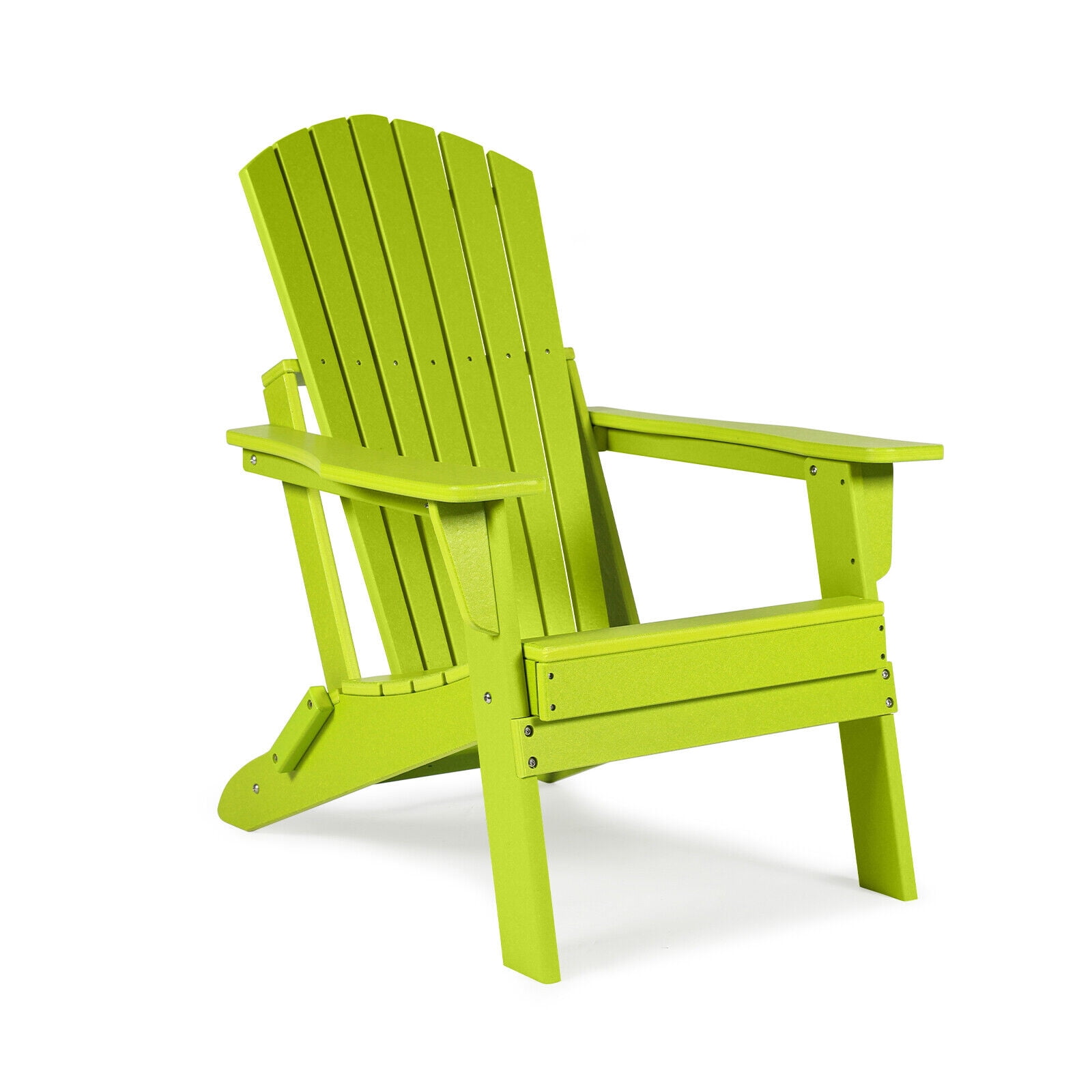 Heywoo Folding Adirondack Chair HDPE Outdoor All-Weather Chair for ...