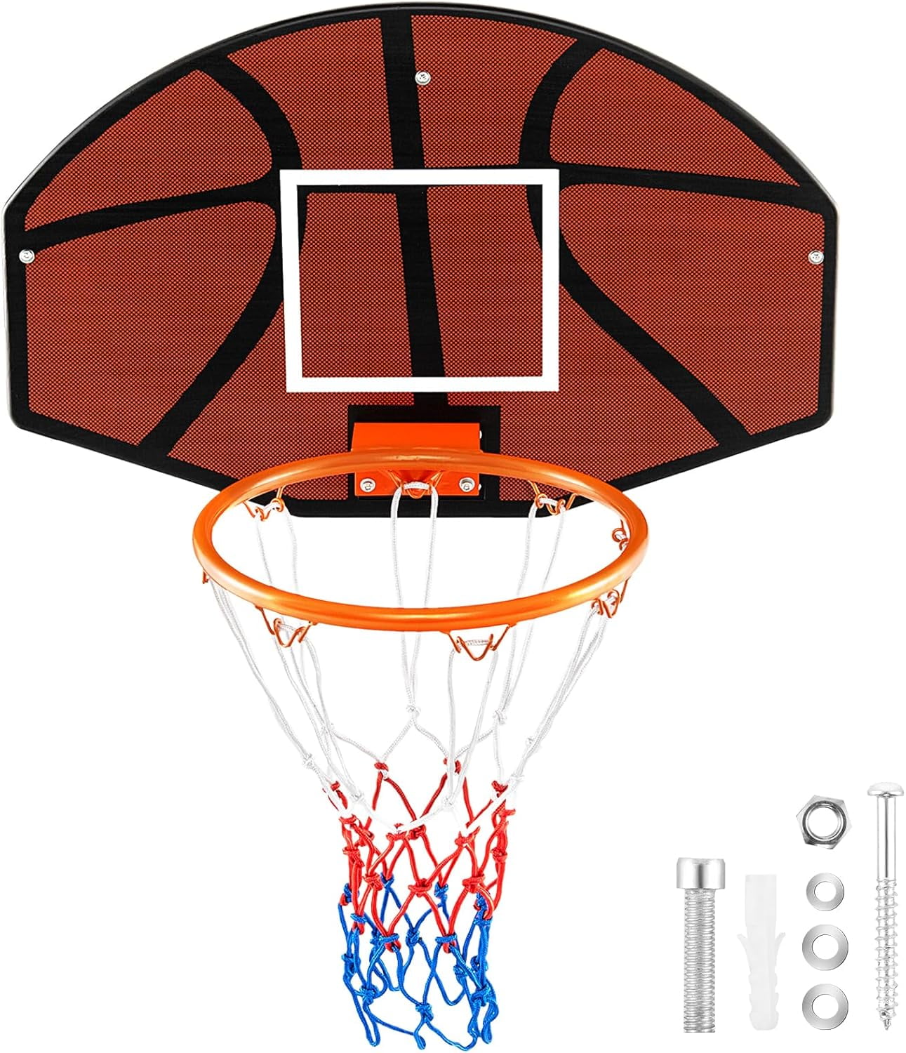Heywoo Mini Basketball Hoop, Portable Wall Mounted Basketball Hoop with ...