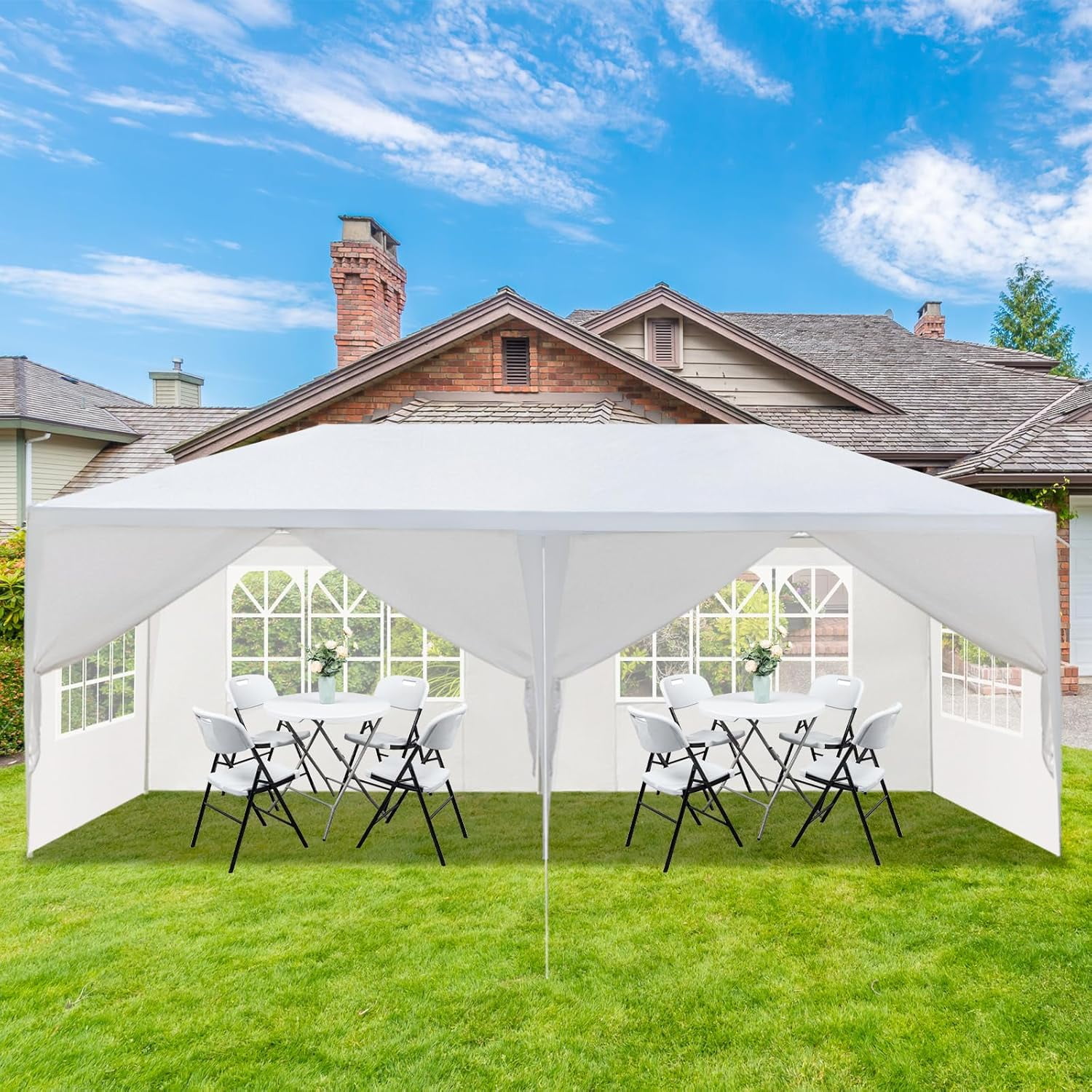 Heywoo Outdoor Party Tent, Patio Canopy Tent Gazebo with Removable ...
