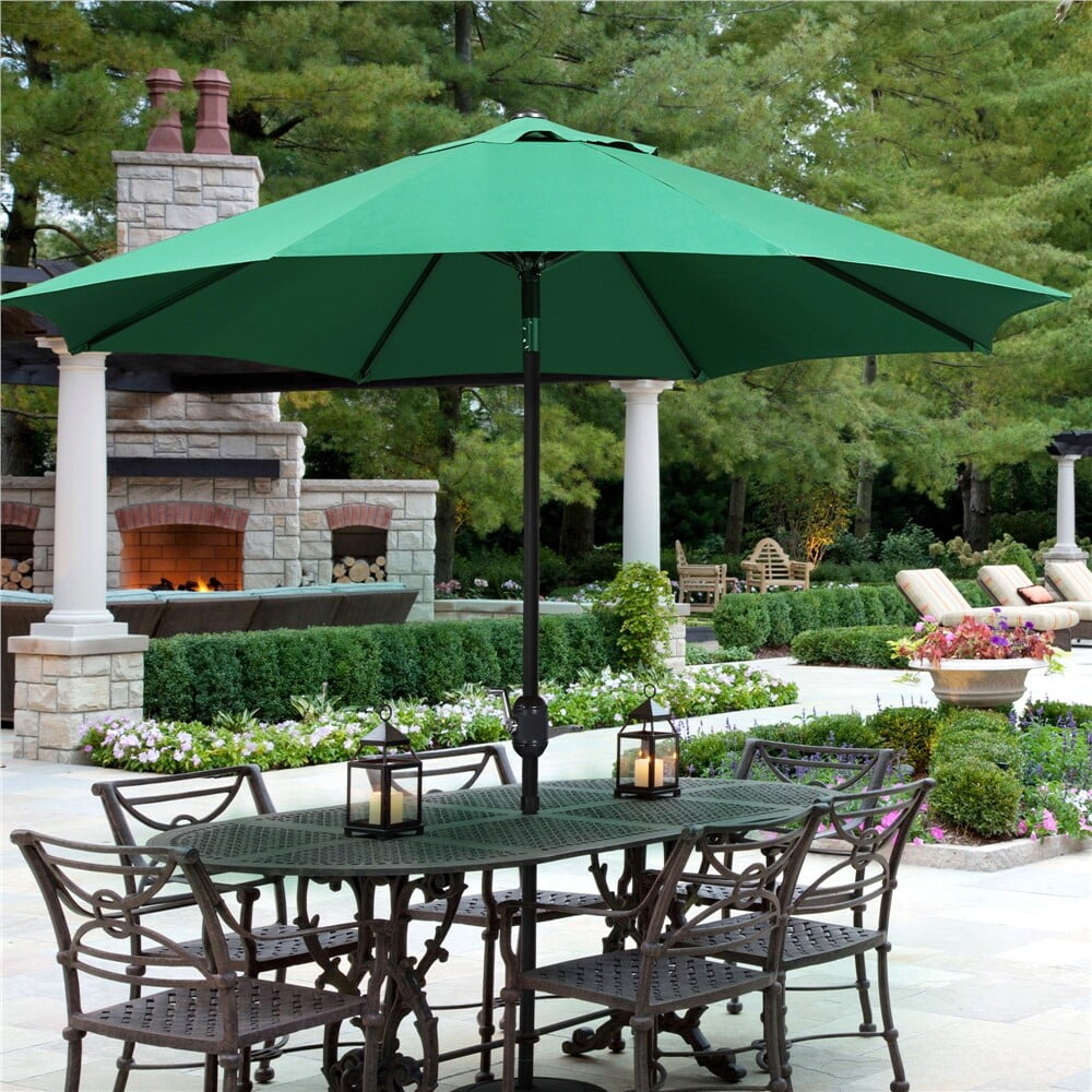 Heywoo Patio Umbrella, UV Protect Pool Umbrella with Heavy Duty Pole ...