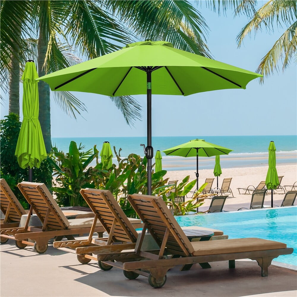 Heywoo Patio Umbrella, UV Protect Pool Umbrella with Heavy Duty Pole ...