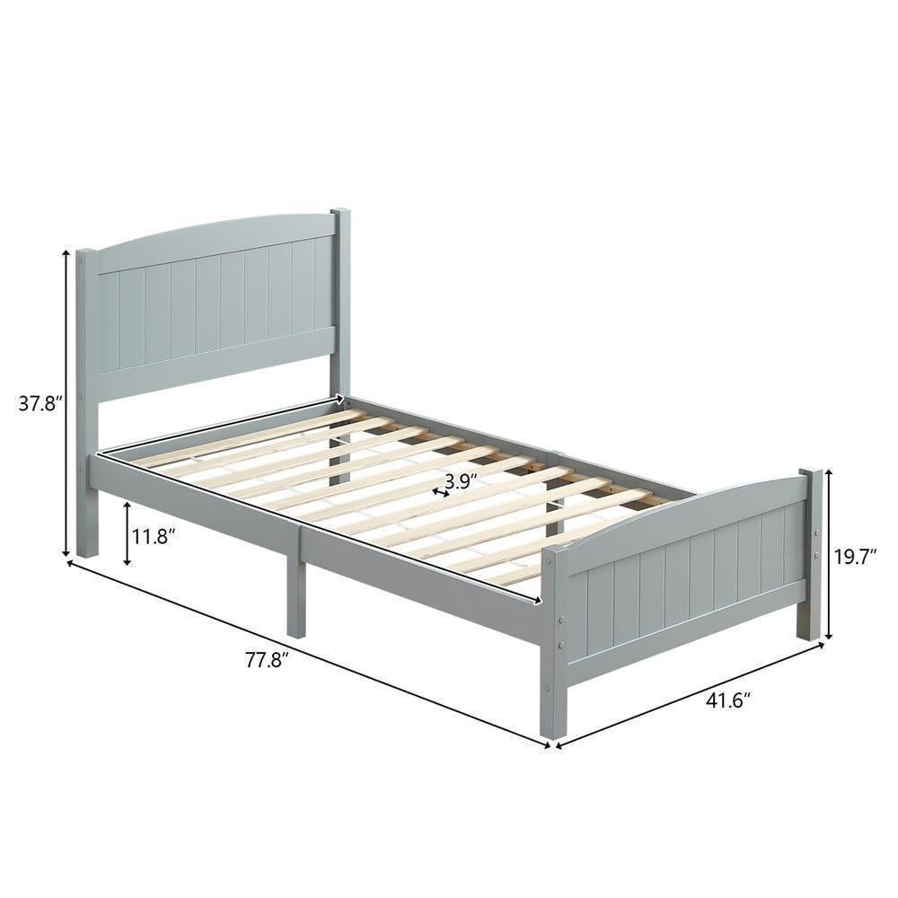 Heywoo Queen Full Twin Size Bed Frame Platform Mattress Foundation with ...