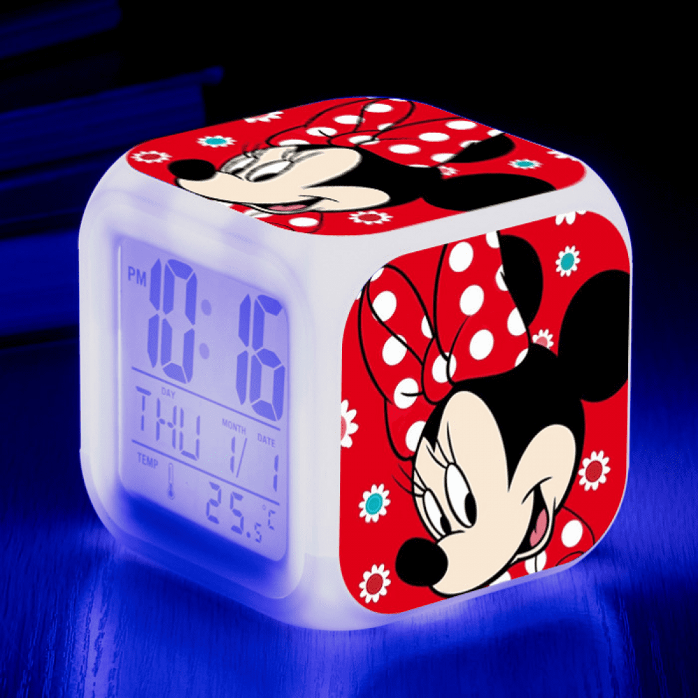 Hfnggwee Digital Alarm Clock for Kids, Cartoon Cartoon Mouse Pattern 7 ...
