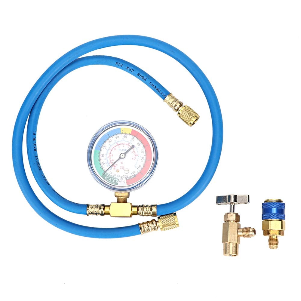 Hfnggwee R134A Refrigerant Recharge Kit - Universal AC Charging Hose ...