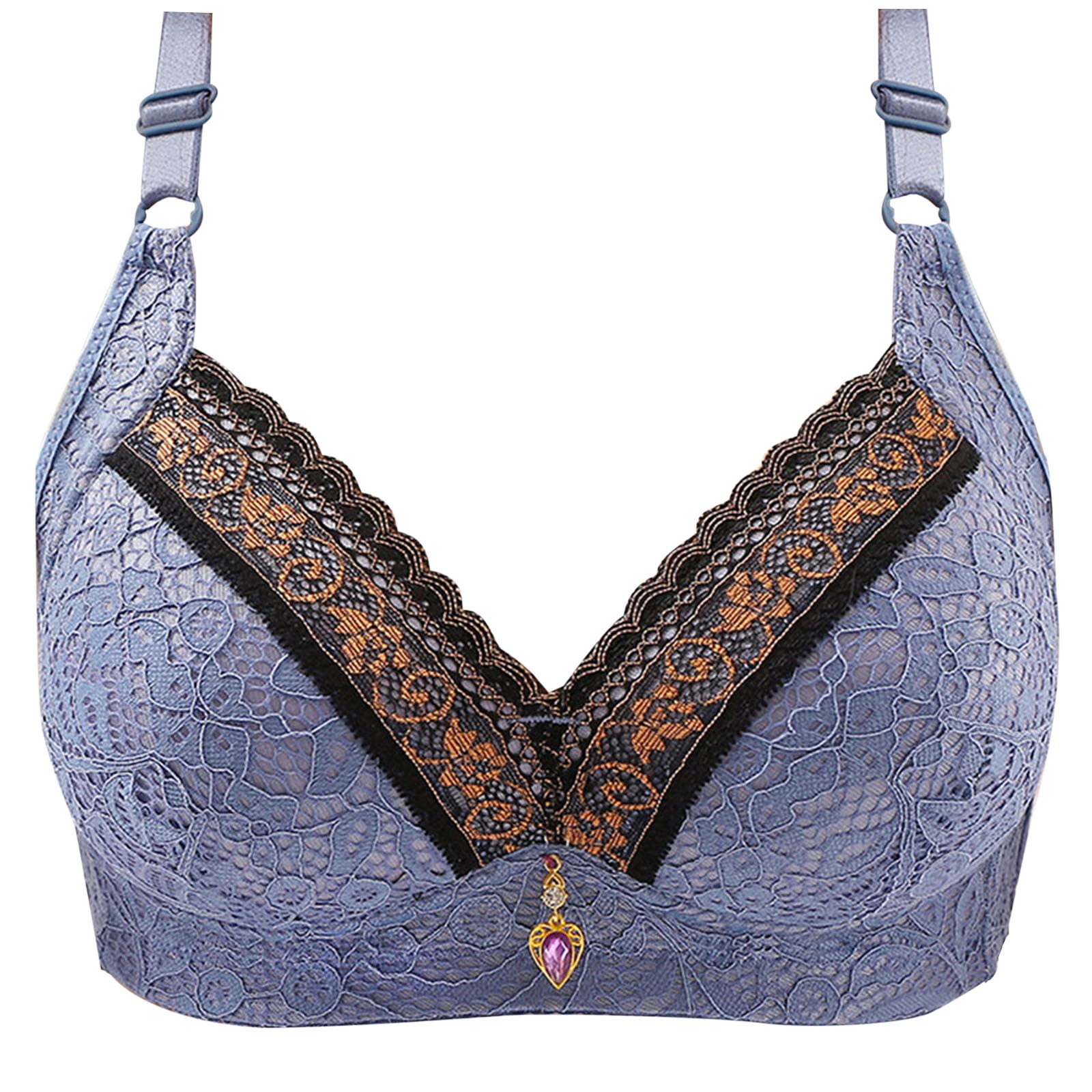 Hfnxid High Support Bra for Women Wireless Full-Coverage Bra 1/2 Cup ...
